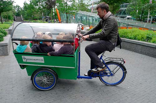 Dutch Pedal-Powered Bus | Handmade Charlotte