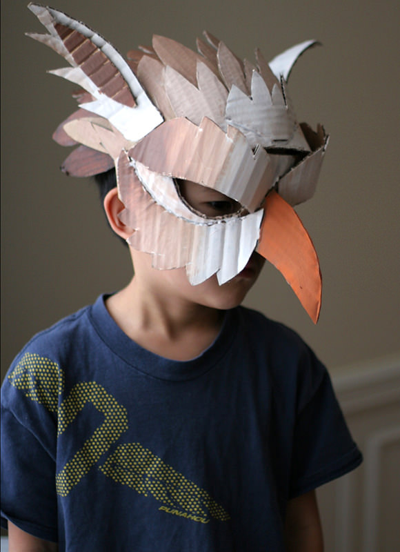 10 DIY Cardboard Paper Masks For Halloween Handmade Charlotte